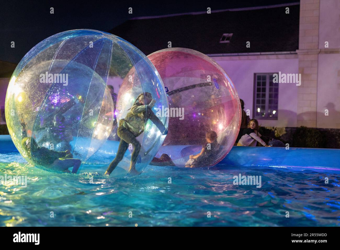 Water Ball, transparent inflatable water walking bubble Stock Photo - Alamy