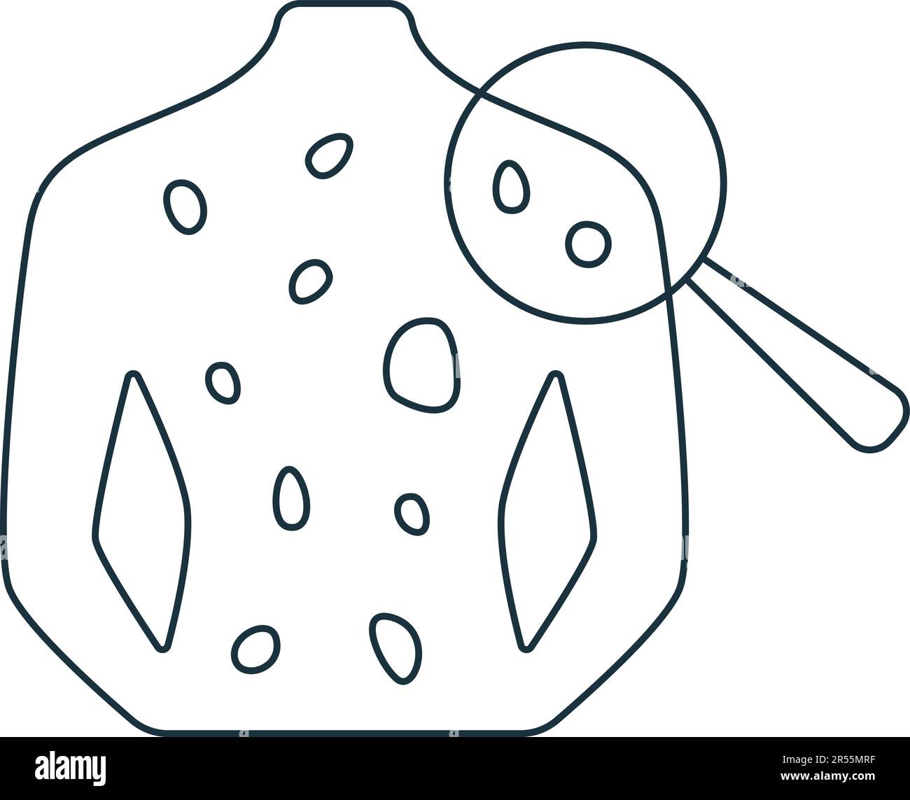 Dermatology icon. Monochrome simple sign from medical speialist ...