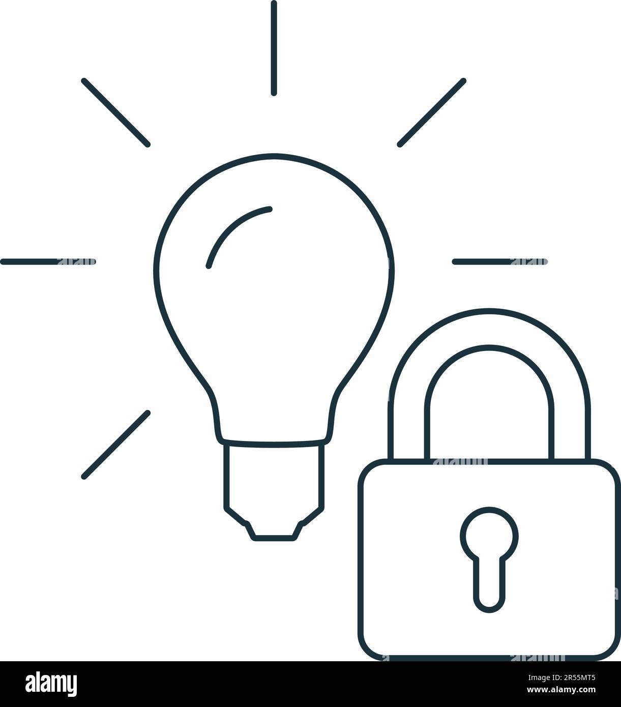 Intellectual property icon. Monochrome simple sign from intellectual ... Intellectual property icon. Monochrome simple sign from intellectual ...