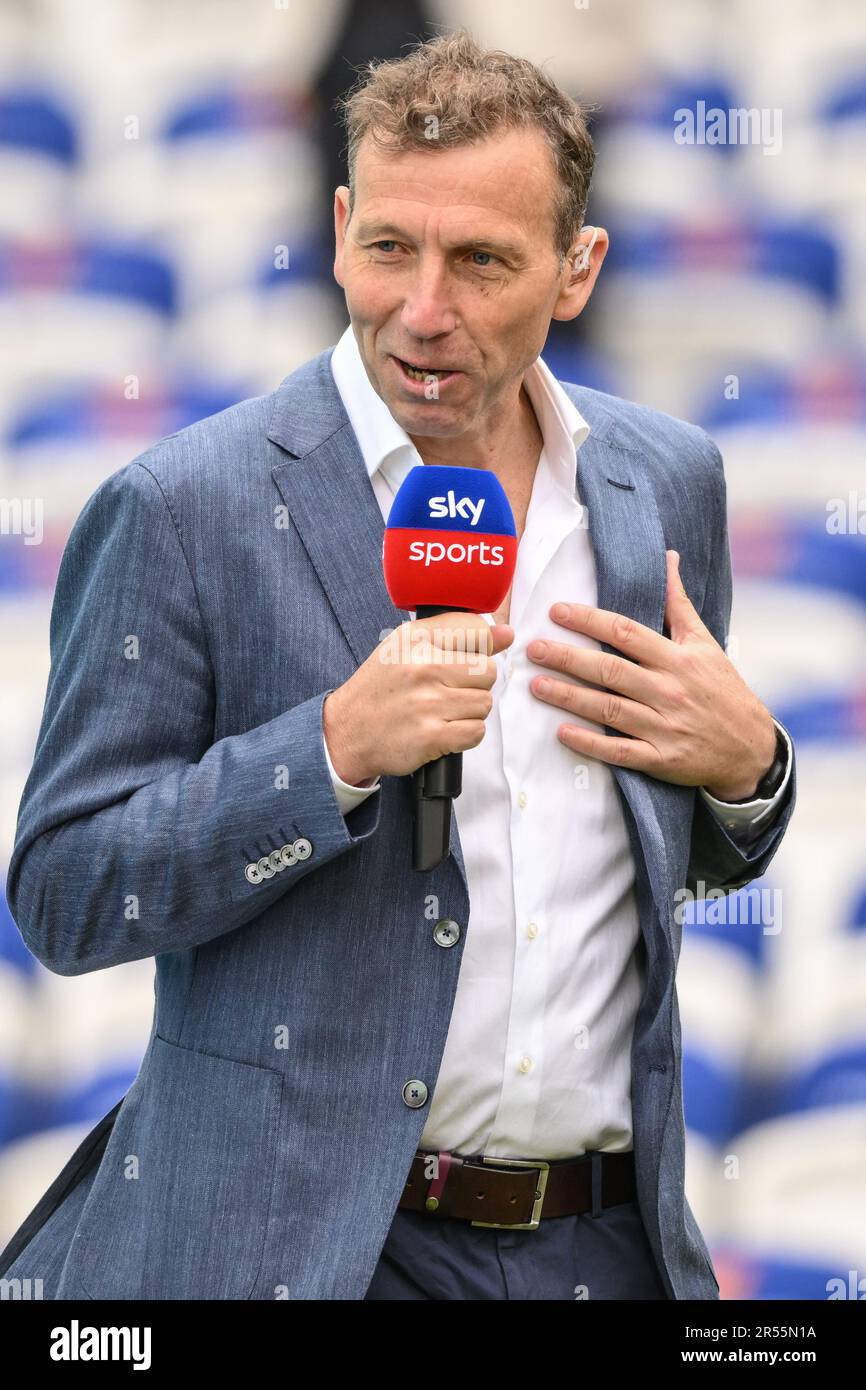 Michael Atherton former England captain and now commentator during the ...