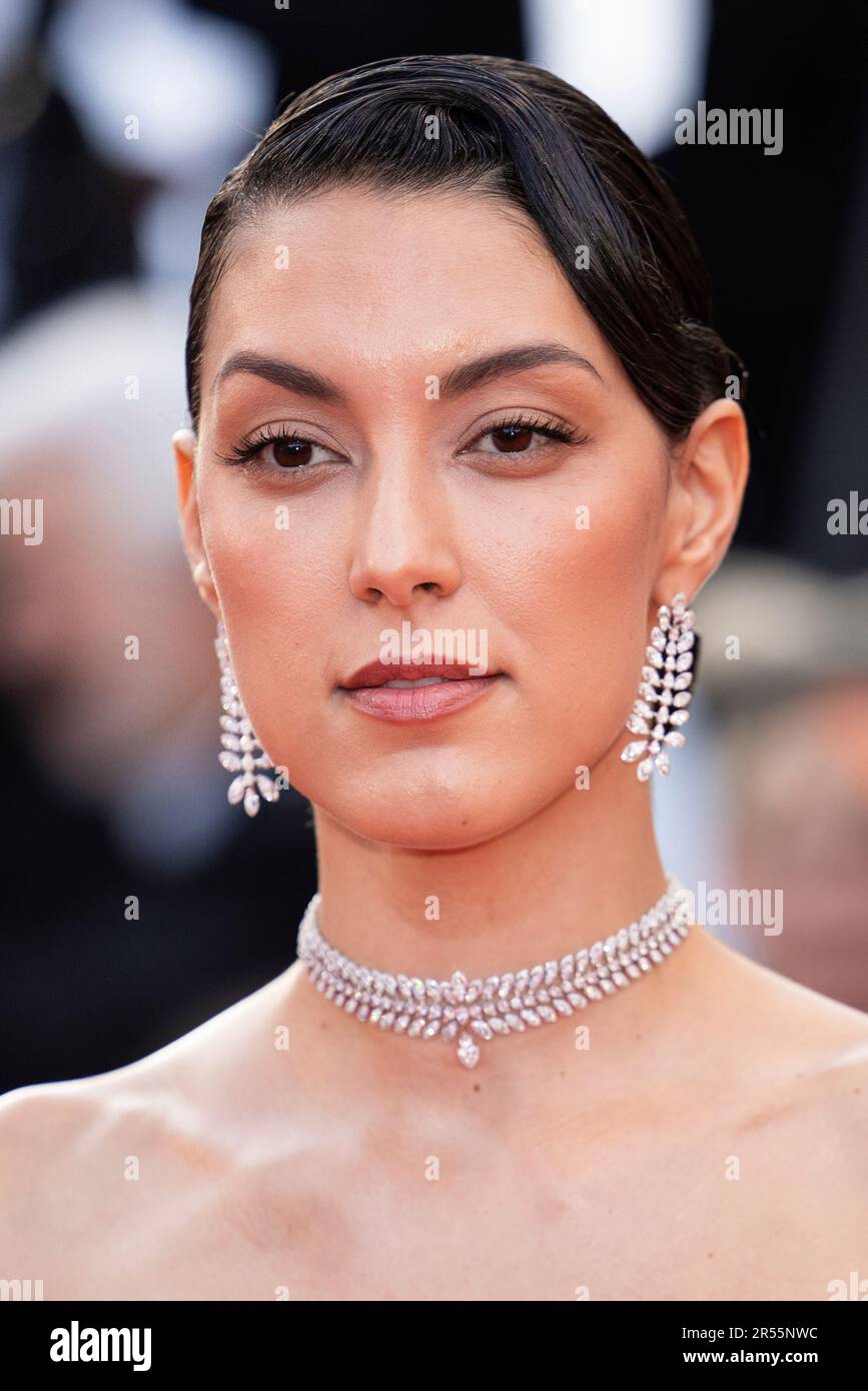 Rebecca Mir poses for photographers upon arrival at the closing ...