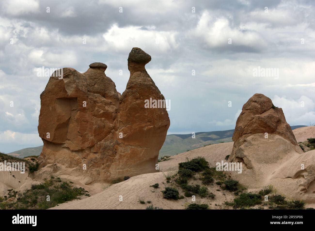 A famous rock formation known as the Camel in the Devrent Valley which ...
