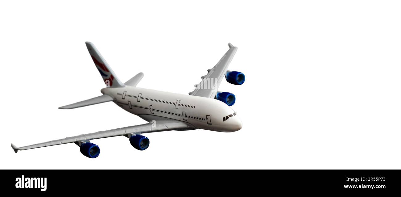 Airplane isolated on white background Stock Photo - Alamy