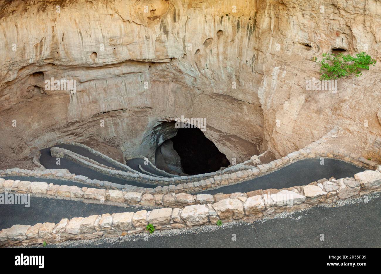 Natural Entrance to Carlsbad Cavern Stock Photo - Alamy