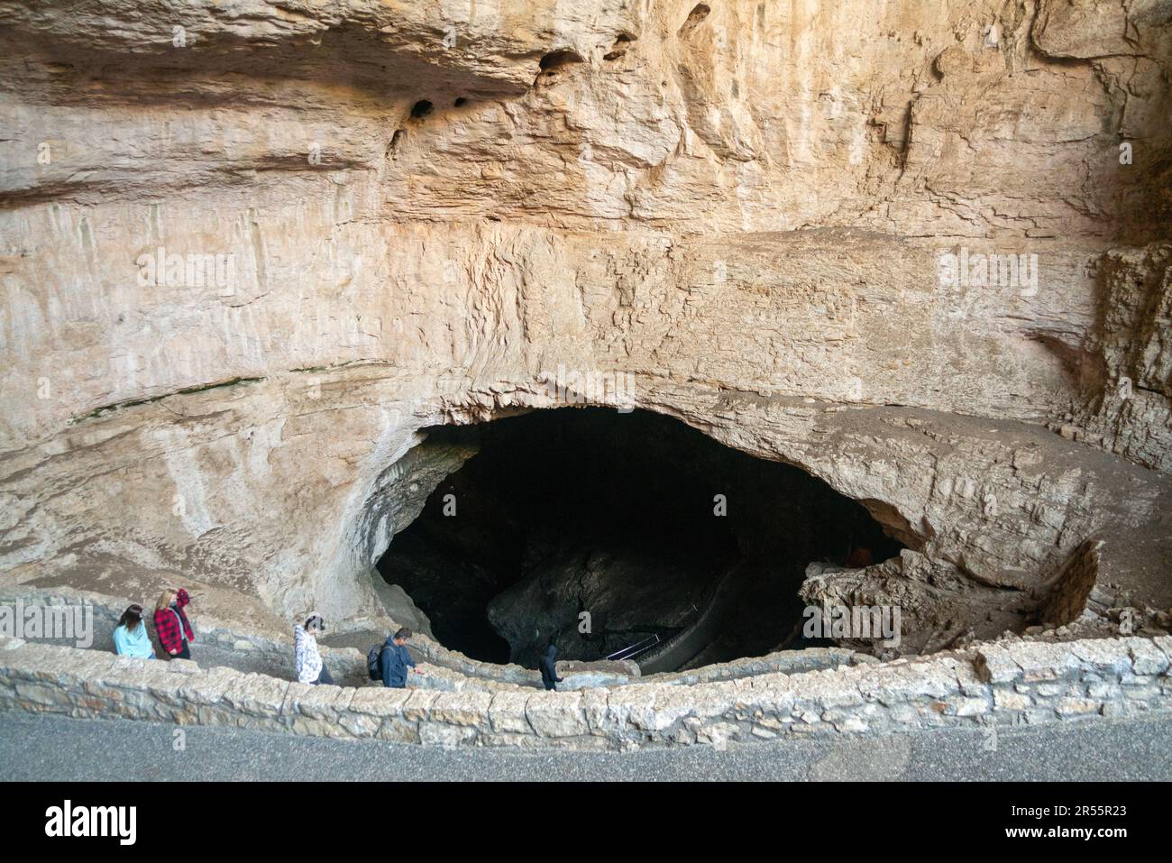 Natural Entrance to Carlsbad Cavern Stock Photo - Alamy