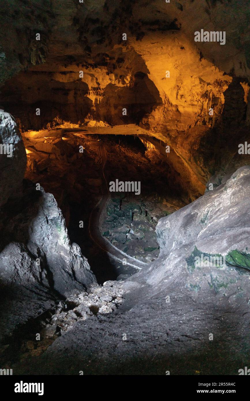 The Caves at Carlsbad Caverns National Park in New Mexico Stock Photo ...