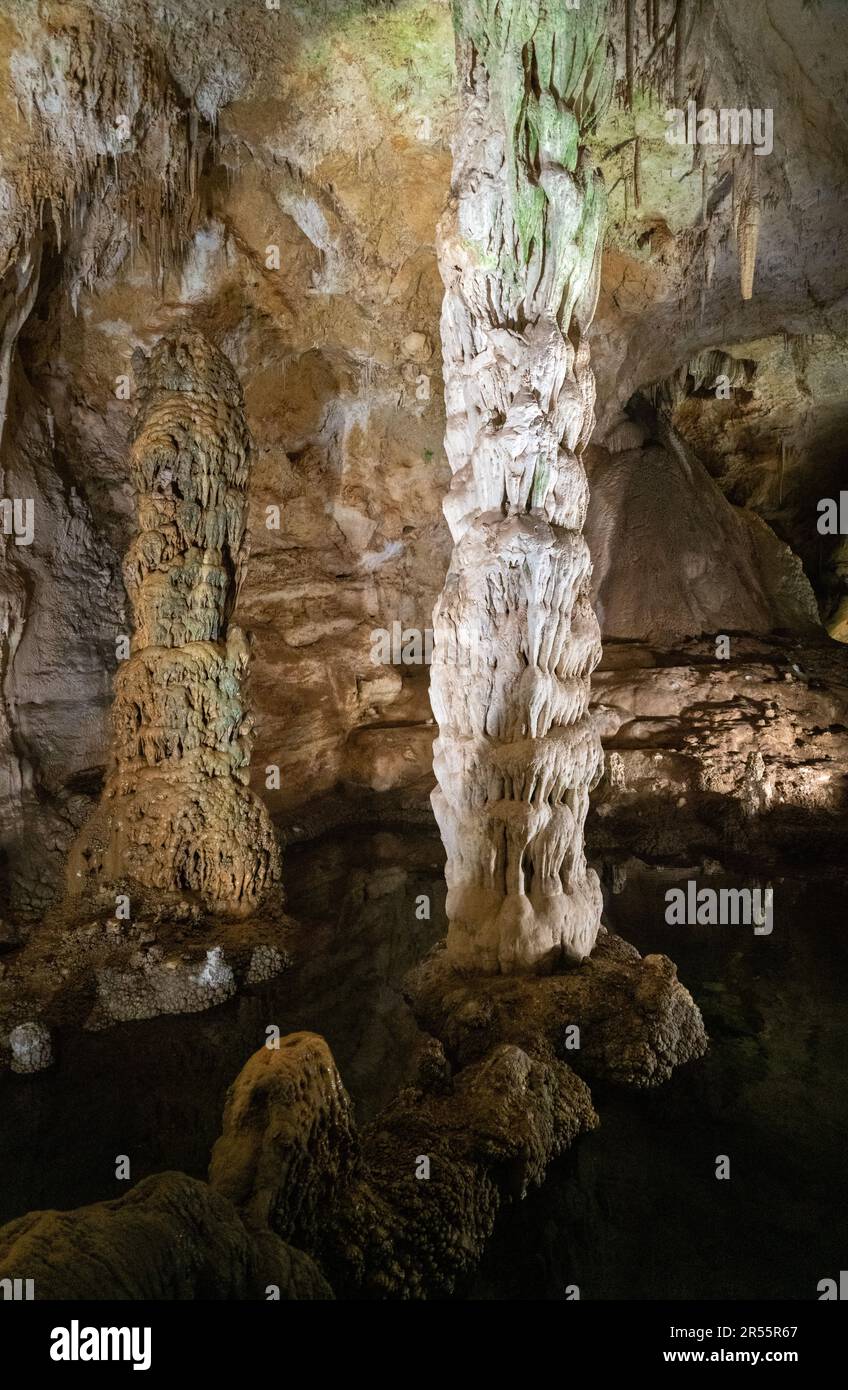 The Caves at Carlsbad Caverns National Park in New Mexico Stock Photo ...