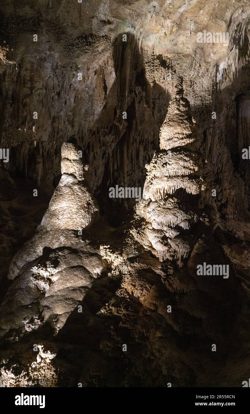 The Caves at Carlsbad Caverns National Park in New Mexico Stock Photo ...