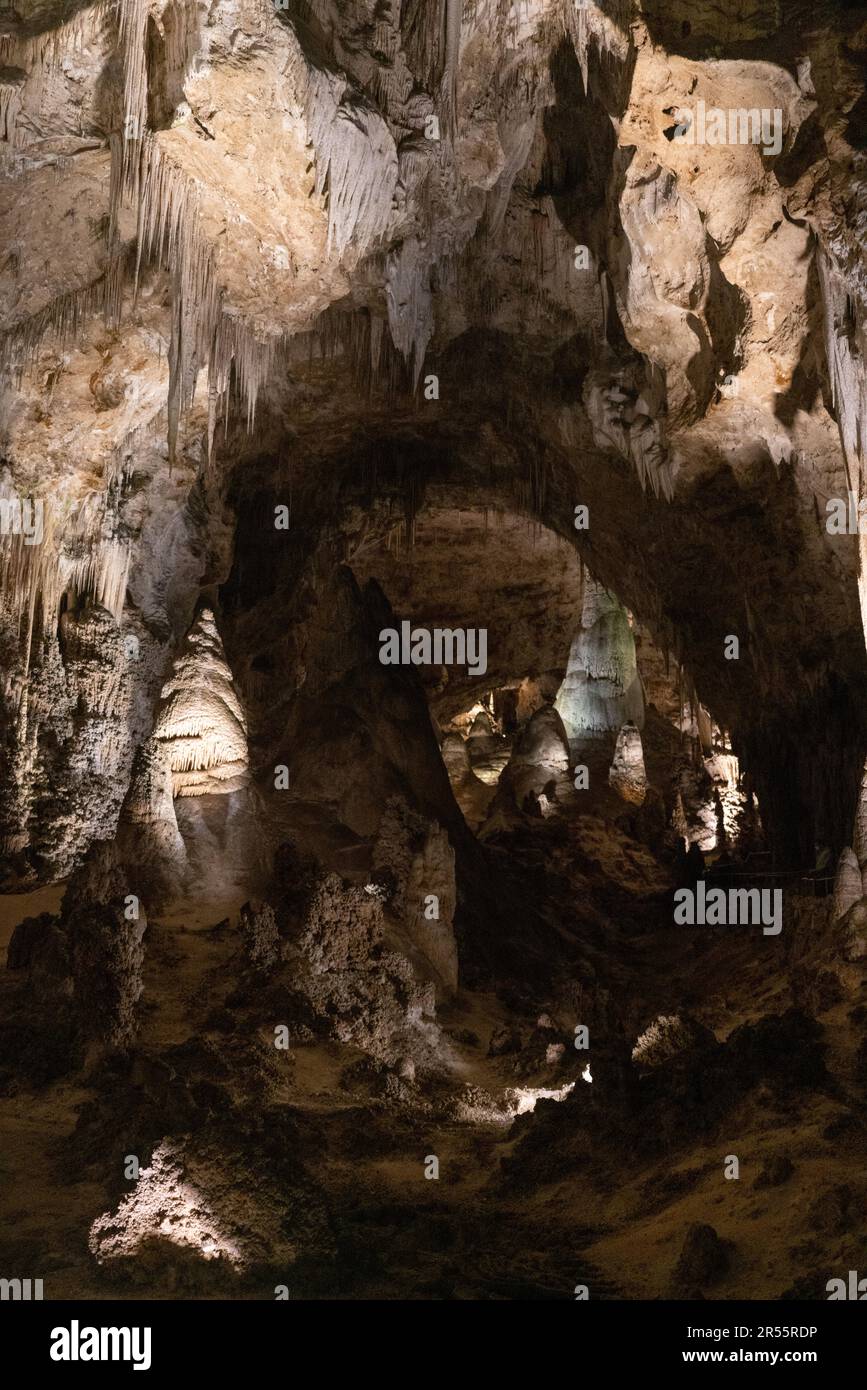 The Caves at Carlsbad Caverns National Park in New Mexico Stock Photo ...