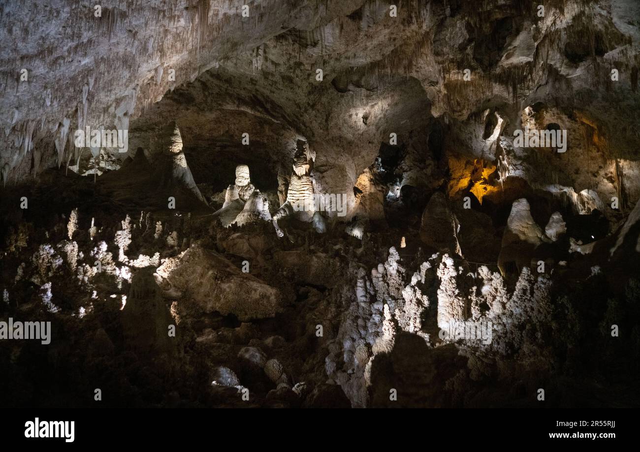 The Caves at Carlsbad Caverns National Park in New Mexico Stock Photo ...