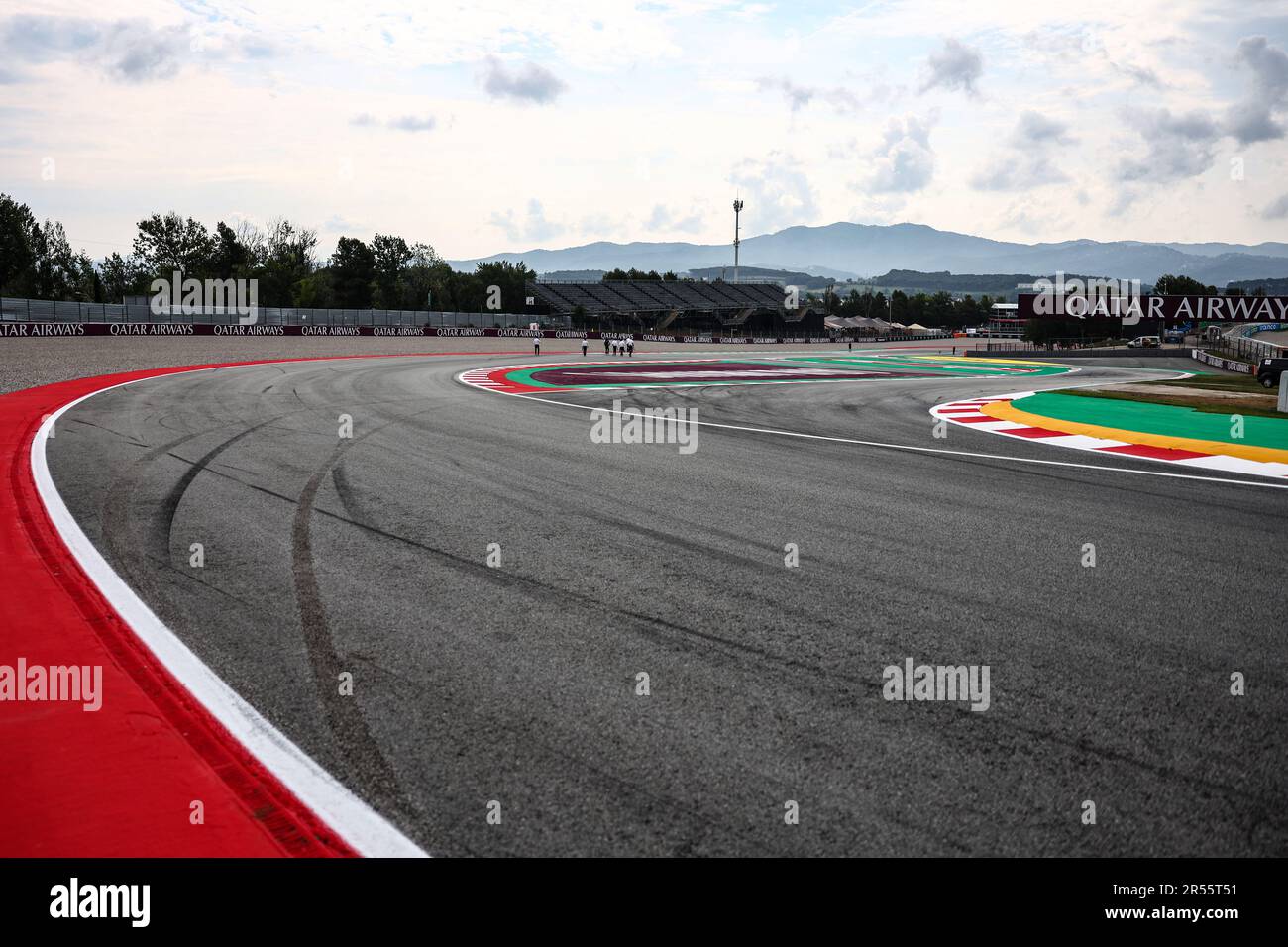 Barcelona, Spain. 01st June, 2023. Circuit atmosphere - the chicane at ...