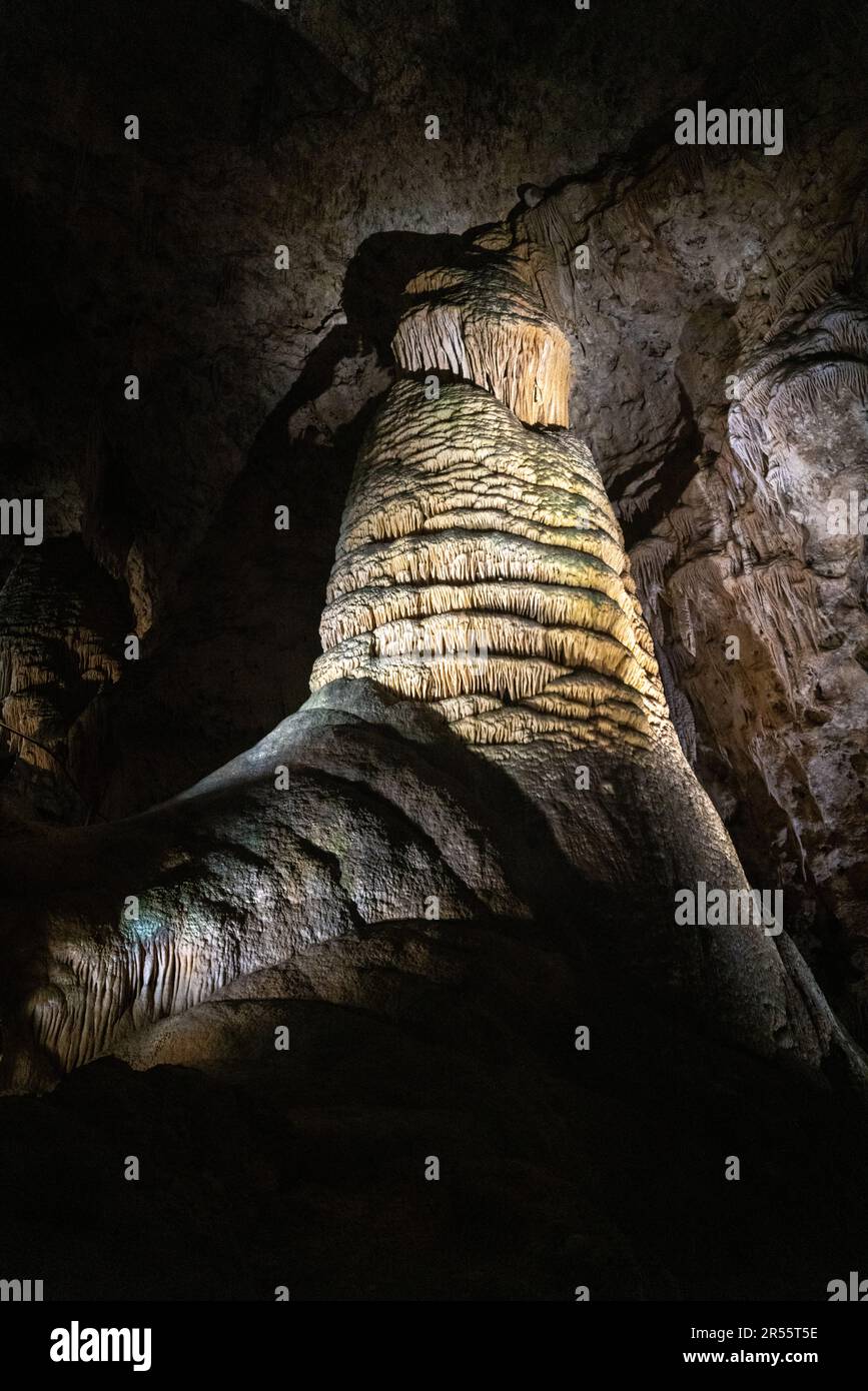 The Caves at Carlsbad Caverns National Park in New Mexico Stock Photo ...