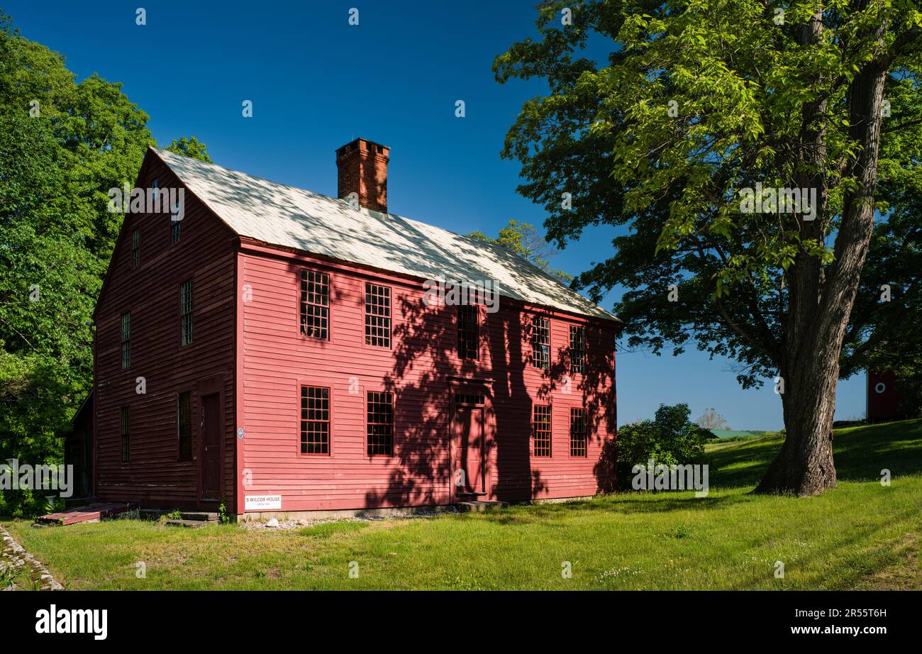 Captain Sadoce Wilcox House Granby, Connecticut, USA Stock Photo - Alamy