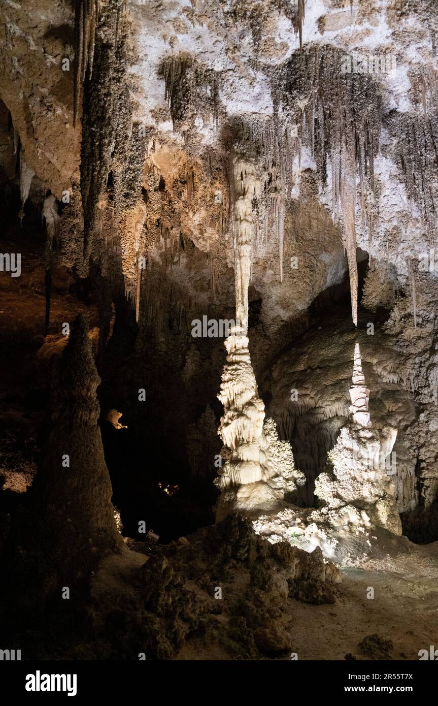 The Caves at Carlsbad Caverns National Park in New Mexico Stock Photo ...