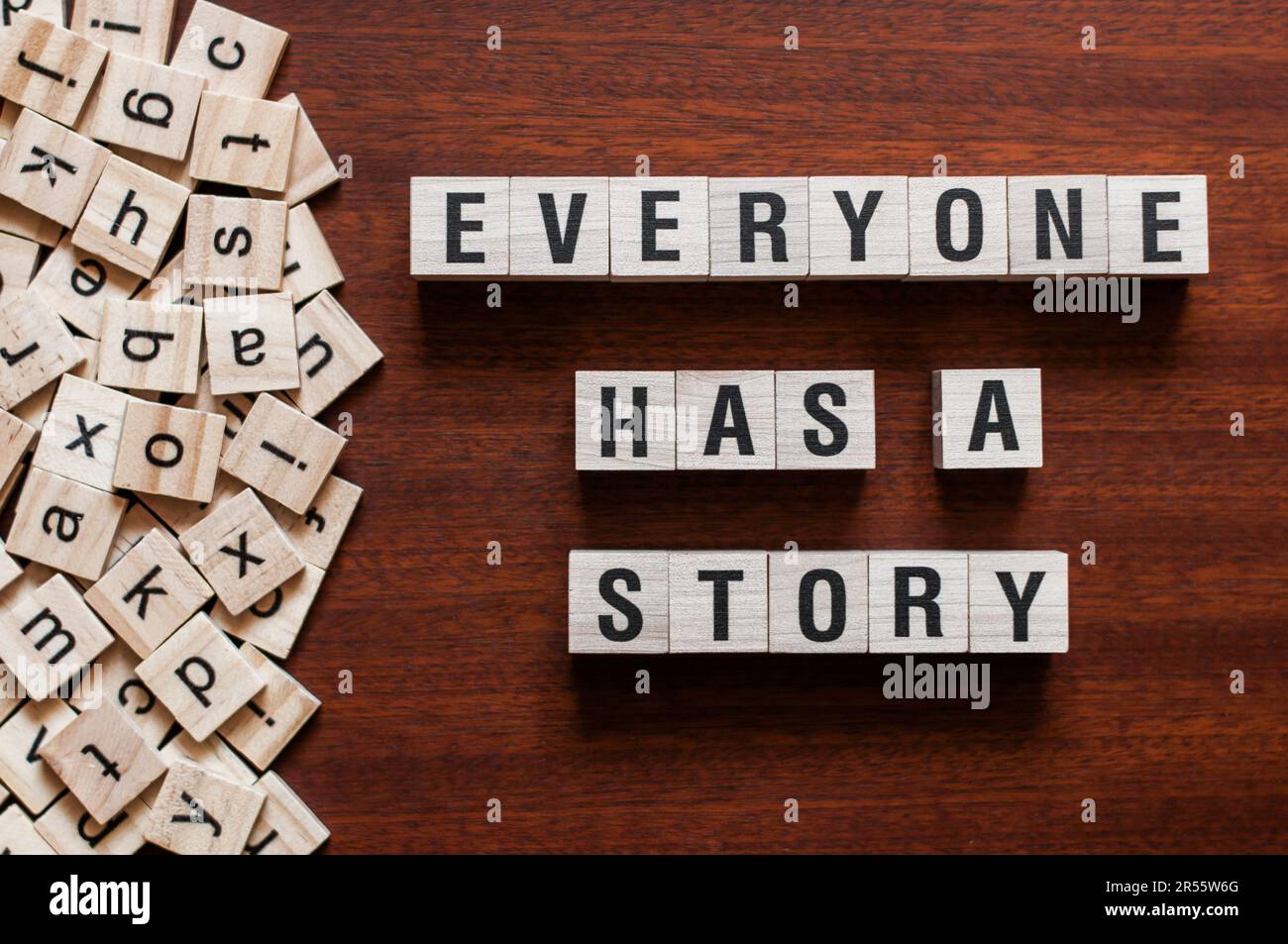 Everyone story word concept hi-res stock photography and images - Alamy