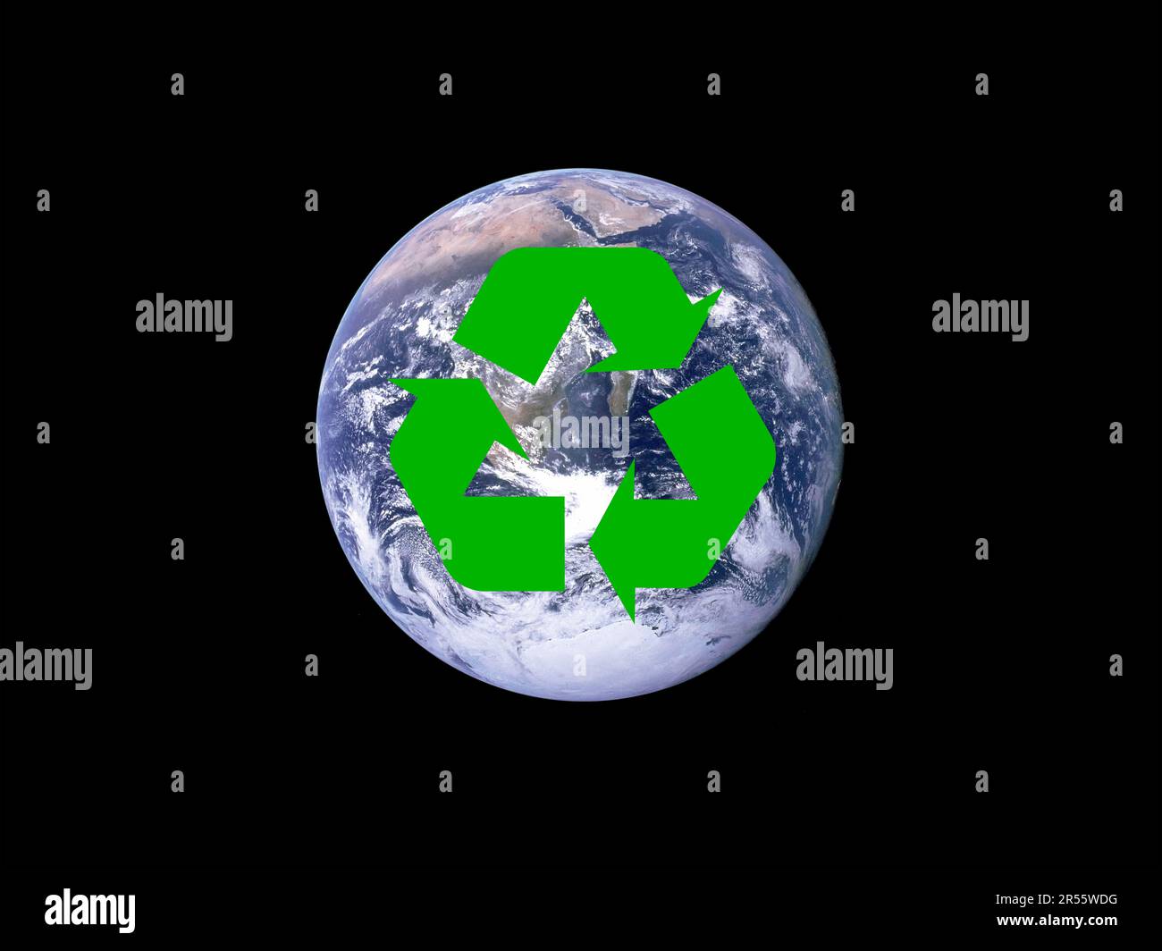 Earth Recycling Symbol Stock Photo - Alamy