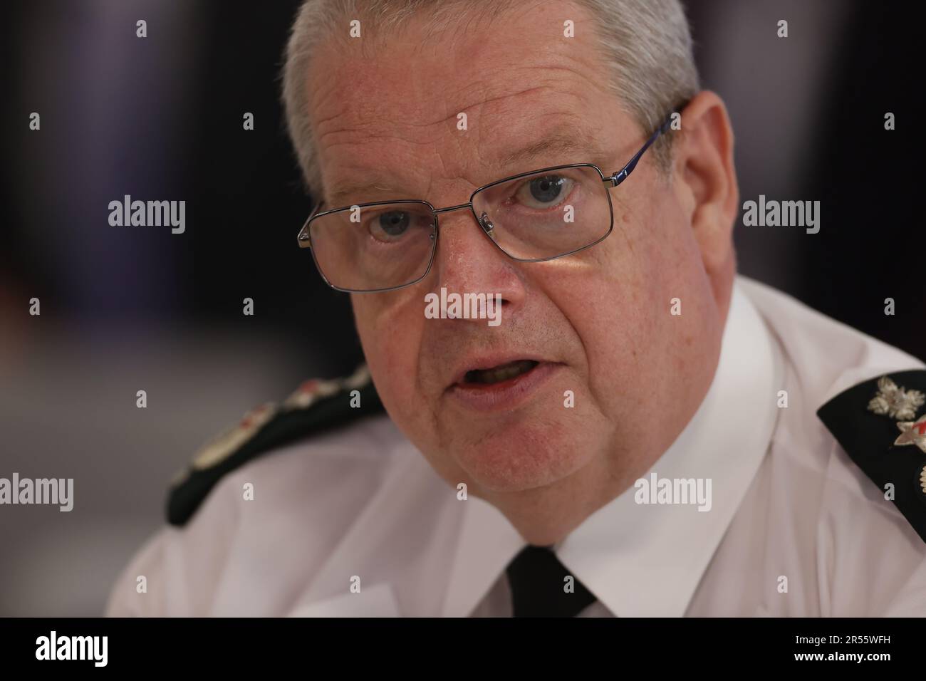 Police Service of Northern Ireland (PSNI) Chief Constable Simon Byrne ...