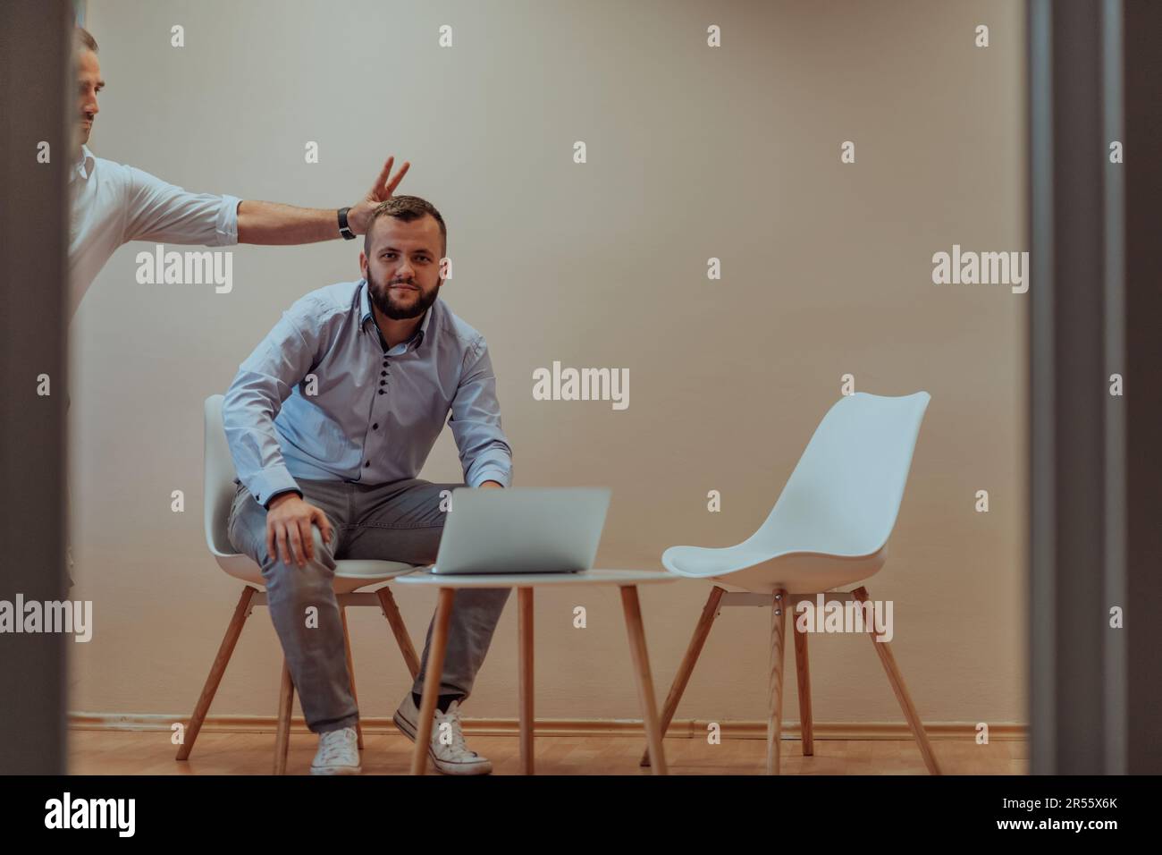 Programmers have fun on a break from work while working together to solve various programming ...