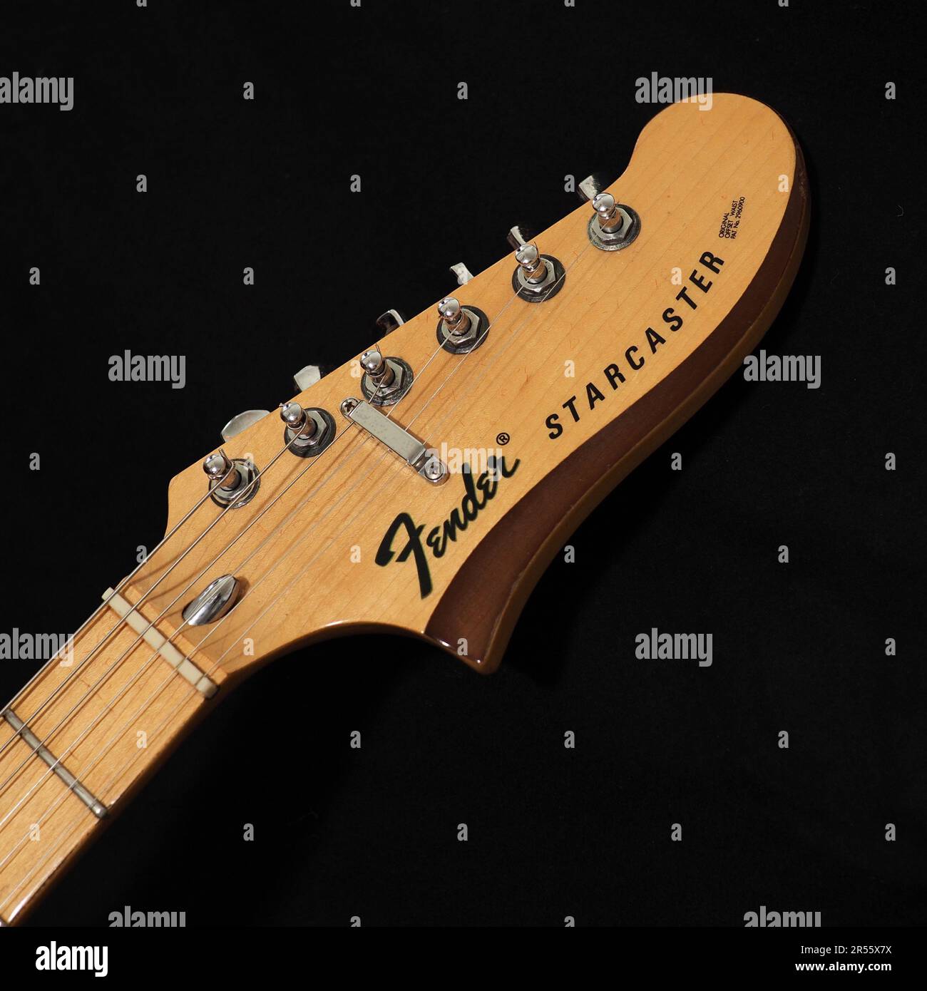 vintage Fender Starcaster headstock Stock Photo - Alamy