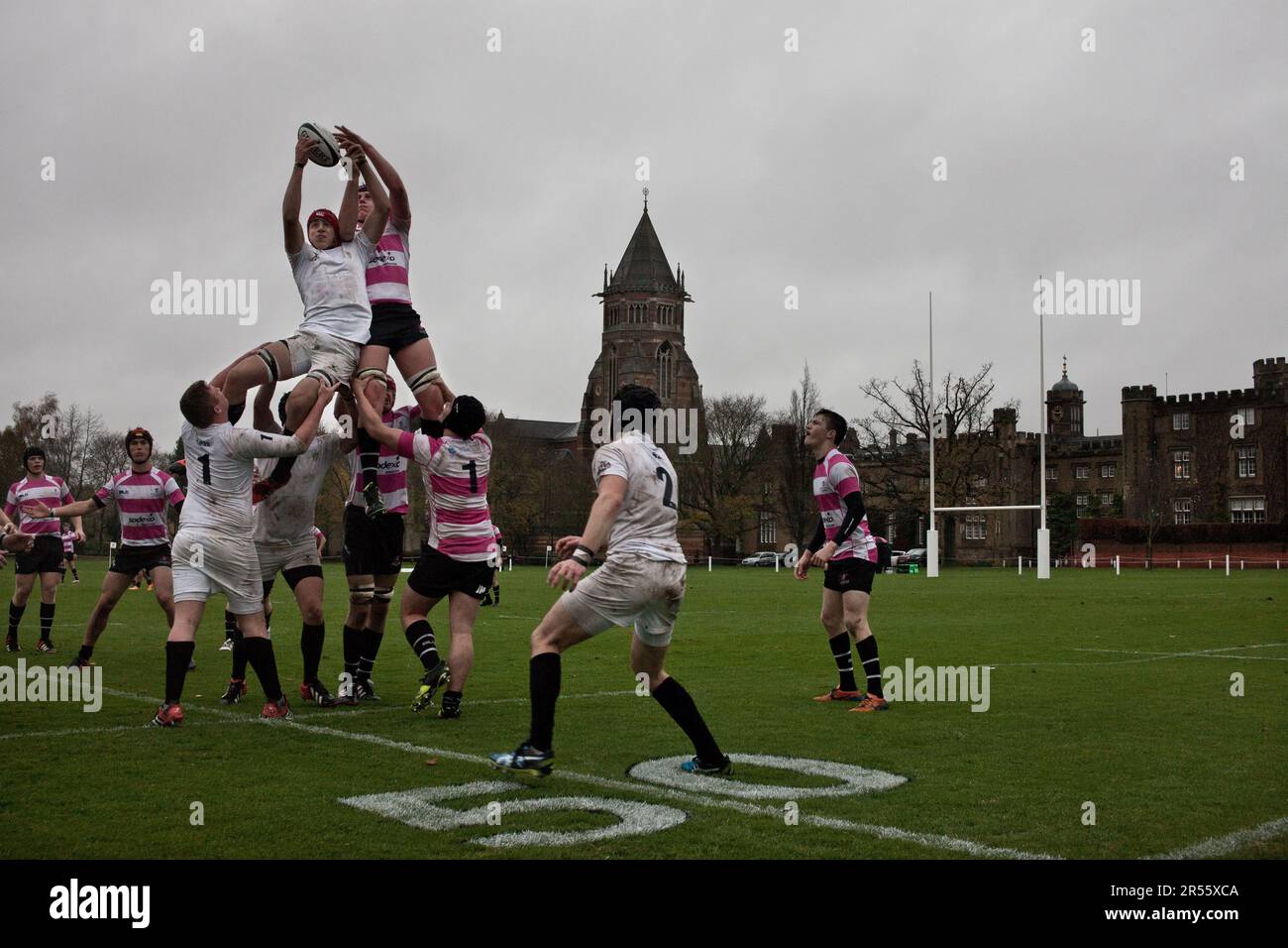 A rugby match played at "the Close", at Rugby school, the same rugby ...