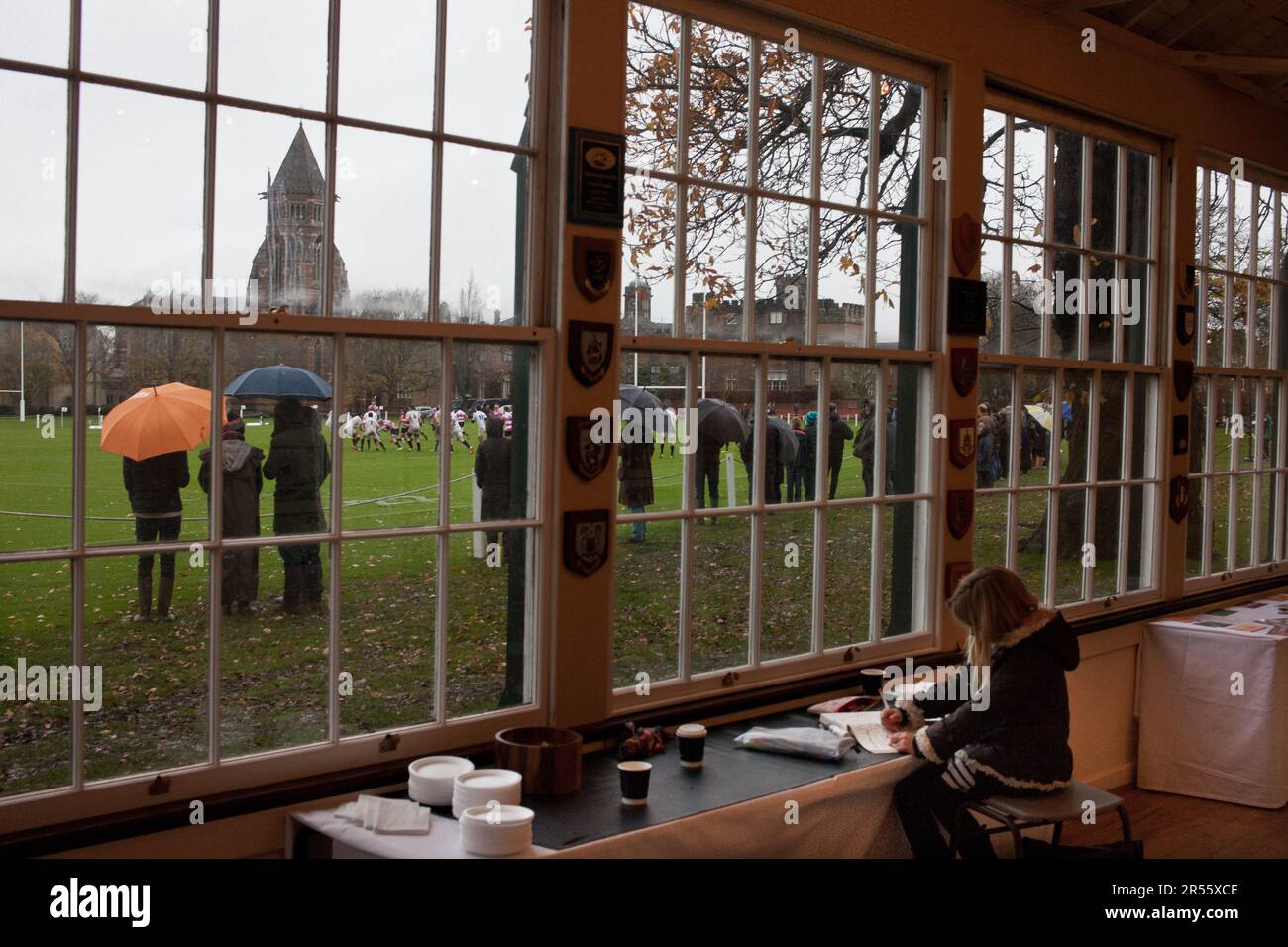 A rugby match played at "the Close", at Rugby school, the same rugby ...