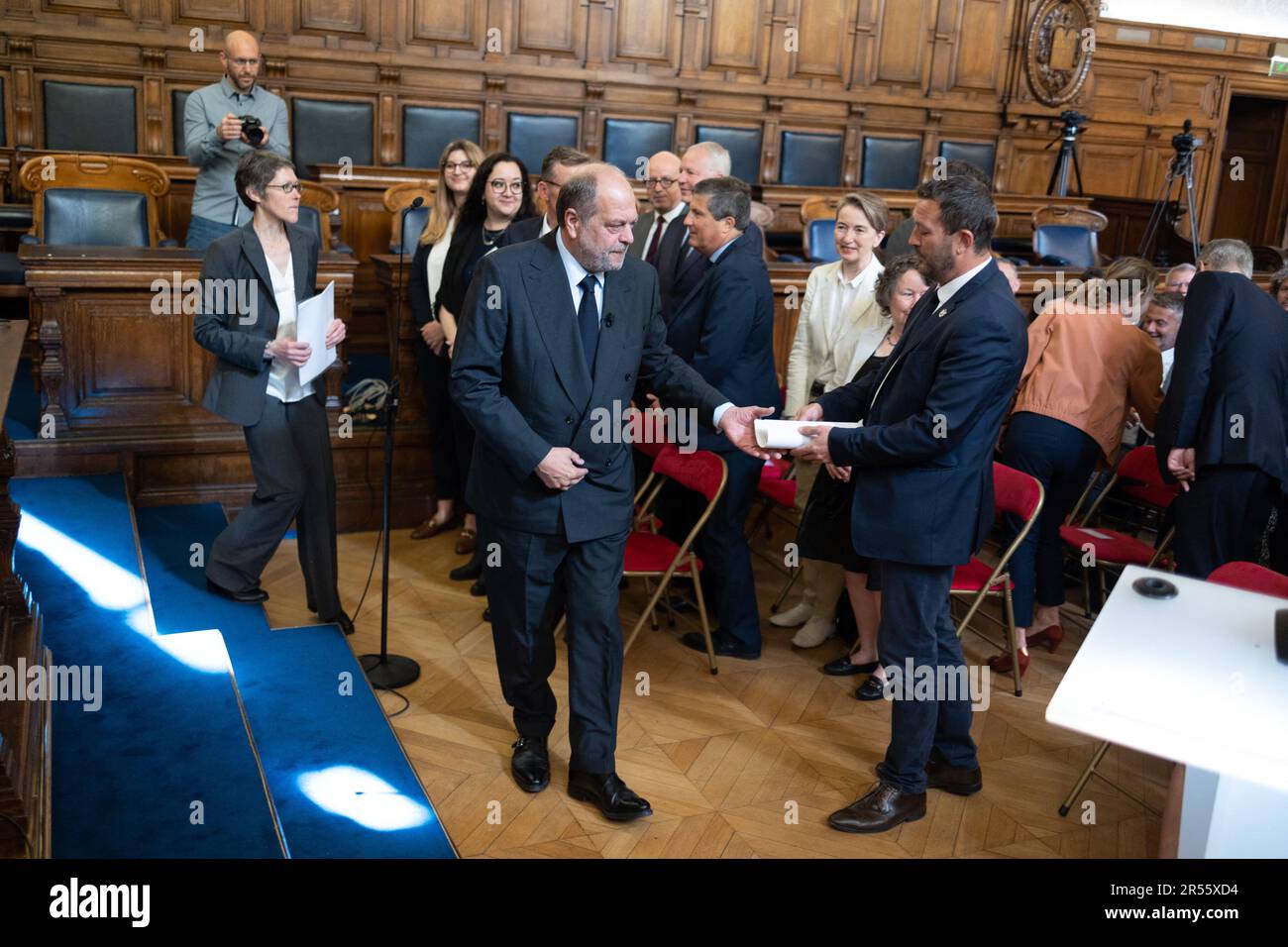 Paris, France. 01st June, 2023. French Keeper of the Seals, Minister of ...