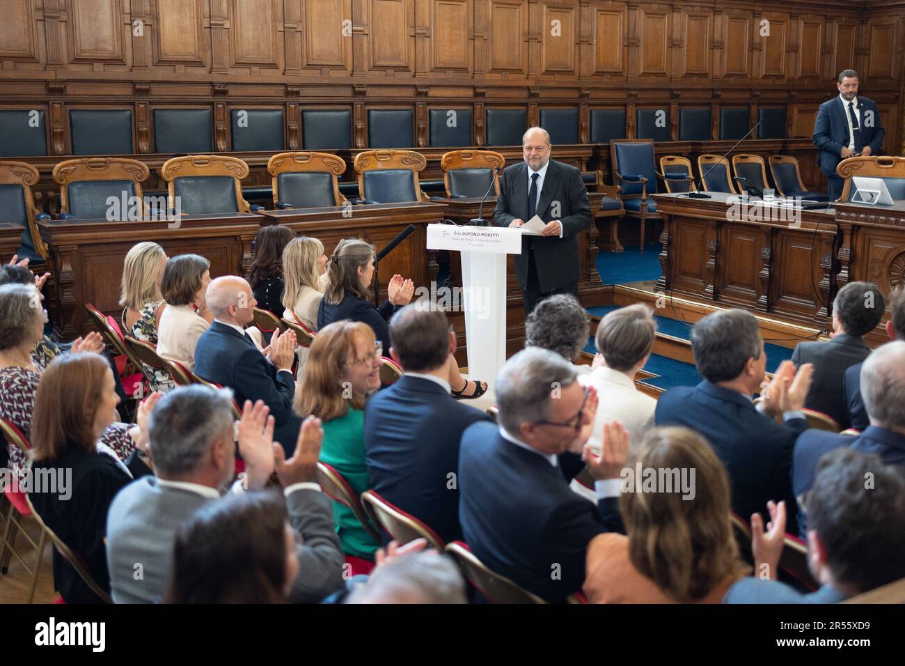 Paris, France. 01st June, 2023. French Keeper of the Seals, Minister of ...