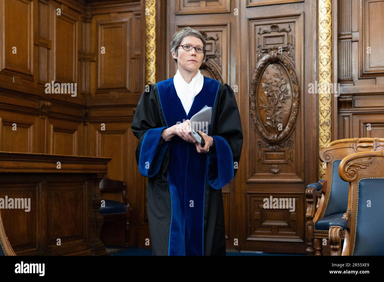 Paris, France. 01st June, 2023. JUB President Florence Butin during the ...