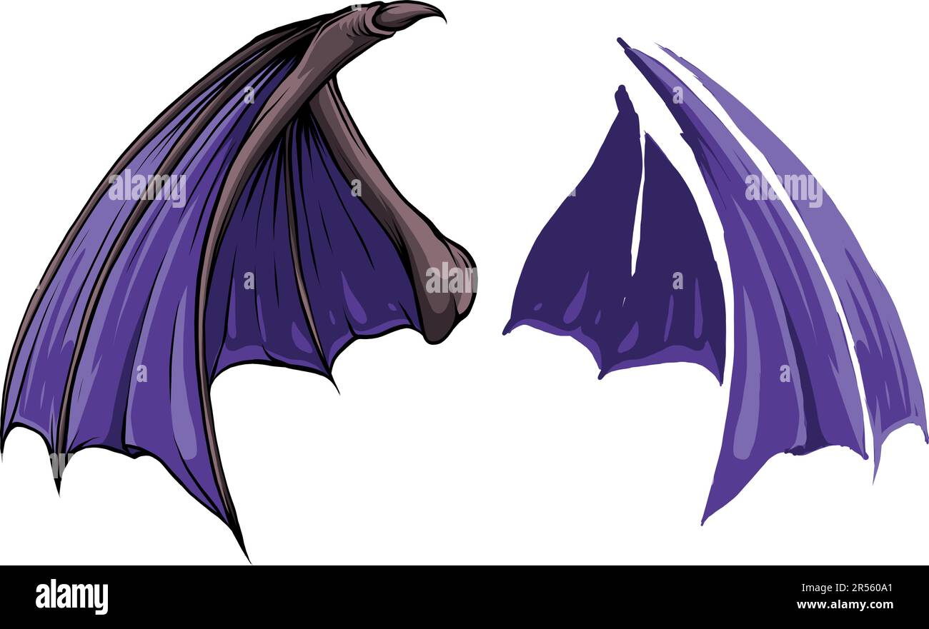 illustration of Winged Snake on white background Stock Vector Image ...