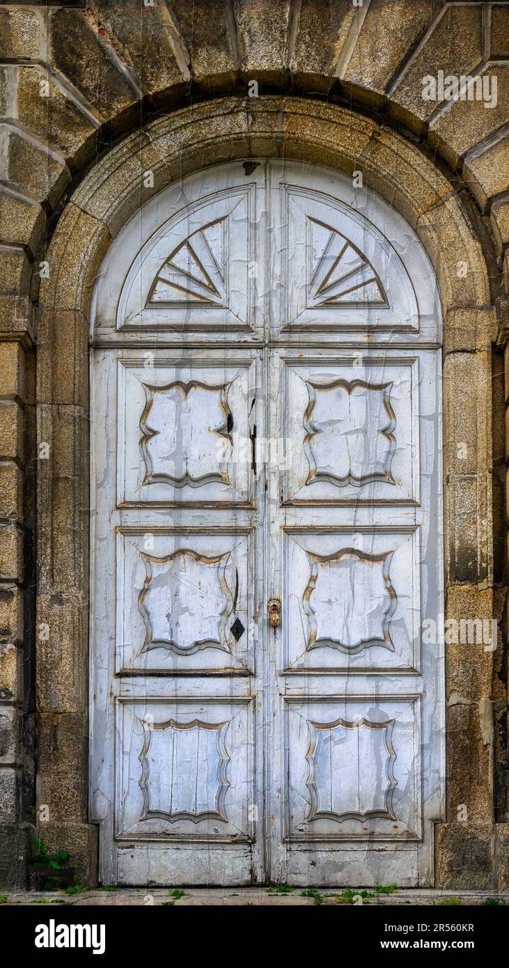 The exterior architectural feature of the colonial building Hospital de ...