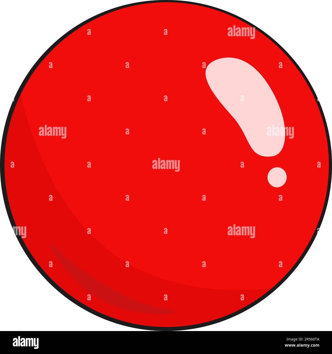 Red ball icon. Cartoon. Vector illustration Stock Vector Image & Art ...