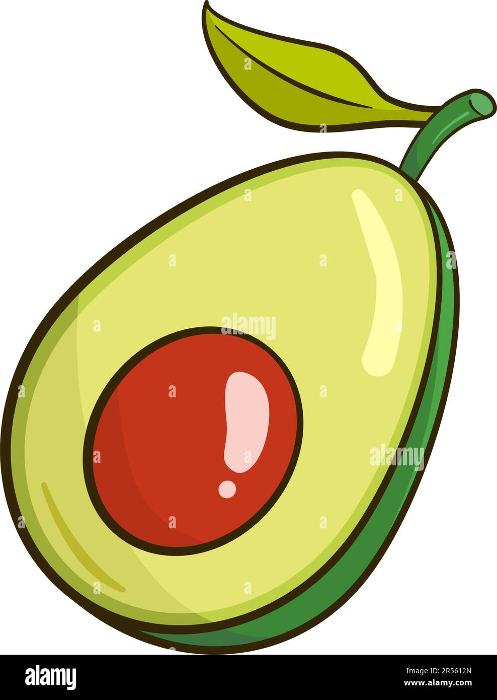 Cartoon avocado image Cut Out Stock Images & Pictures - Alamy