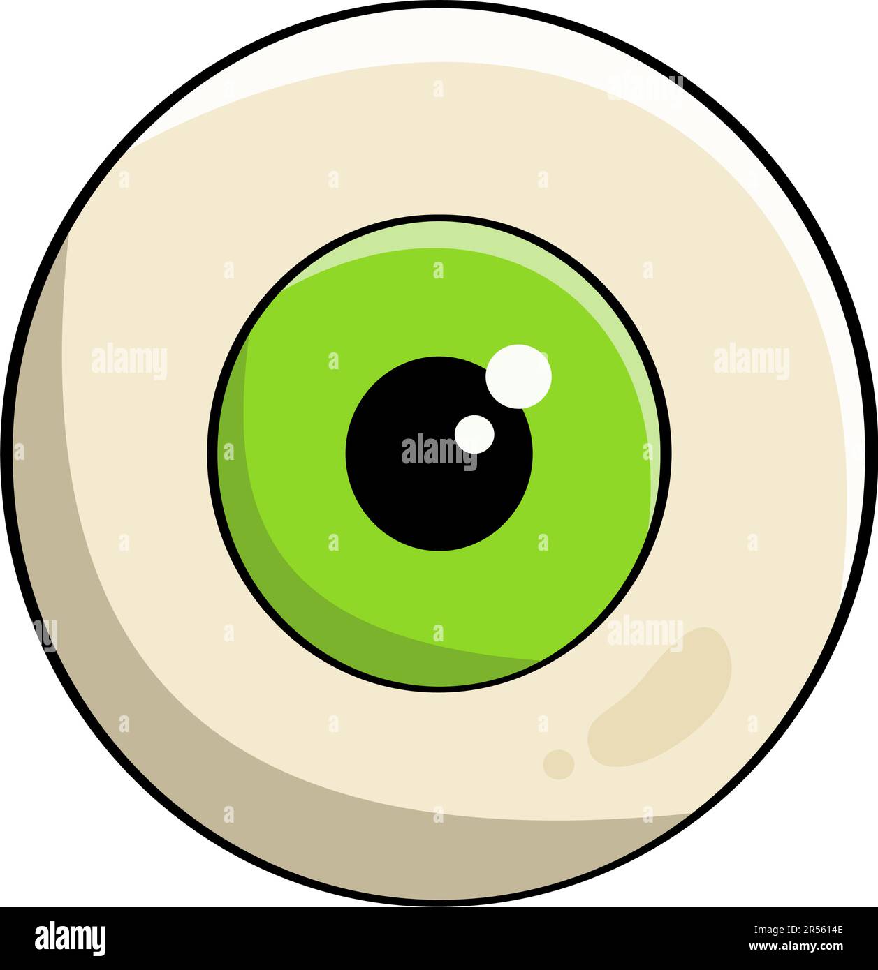 The eyeball. Cartoon. Vector illustration Stock Vector Image & Art - Alamy