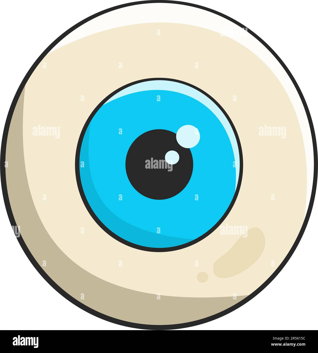 The eyeball. Cartoon. Vector illustration Stock Vector Image & Art - Alamy