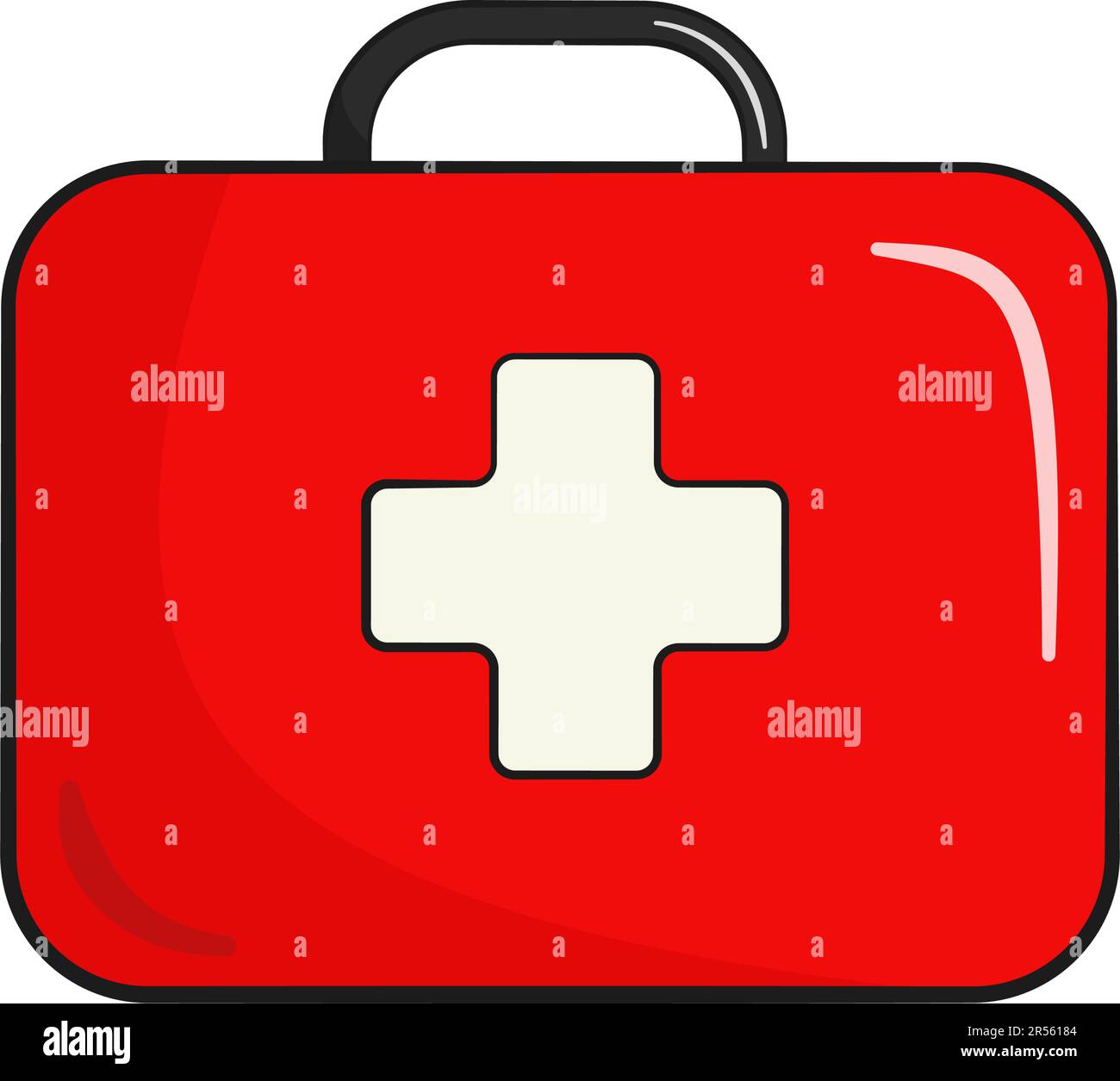 Firs aid kit. Cartoon. Vector illustration Stock Vector Image & Art - Alamy