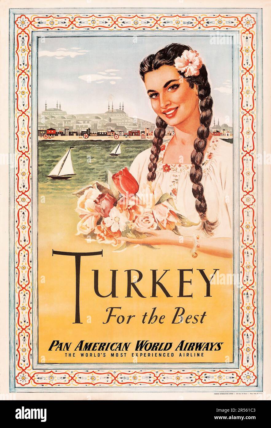 Pan Am - Turkey For the Best (Pan American World Airways, c.1955 ...