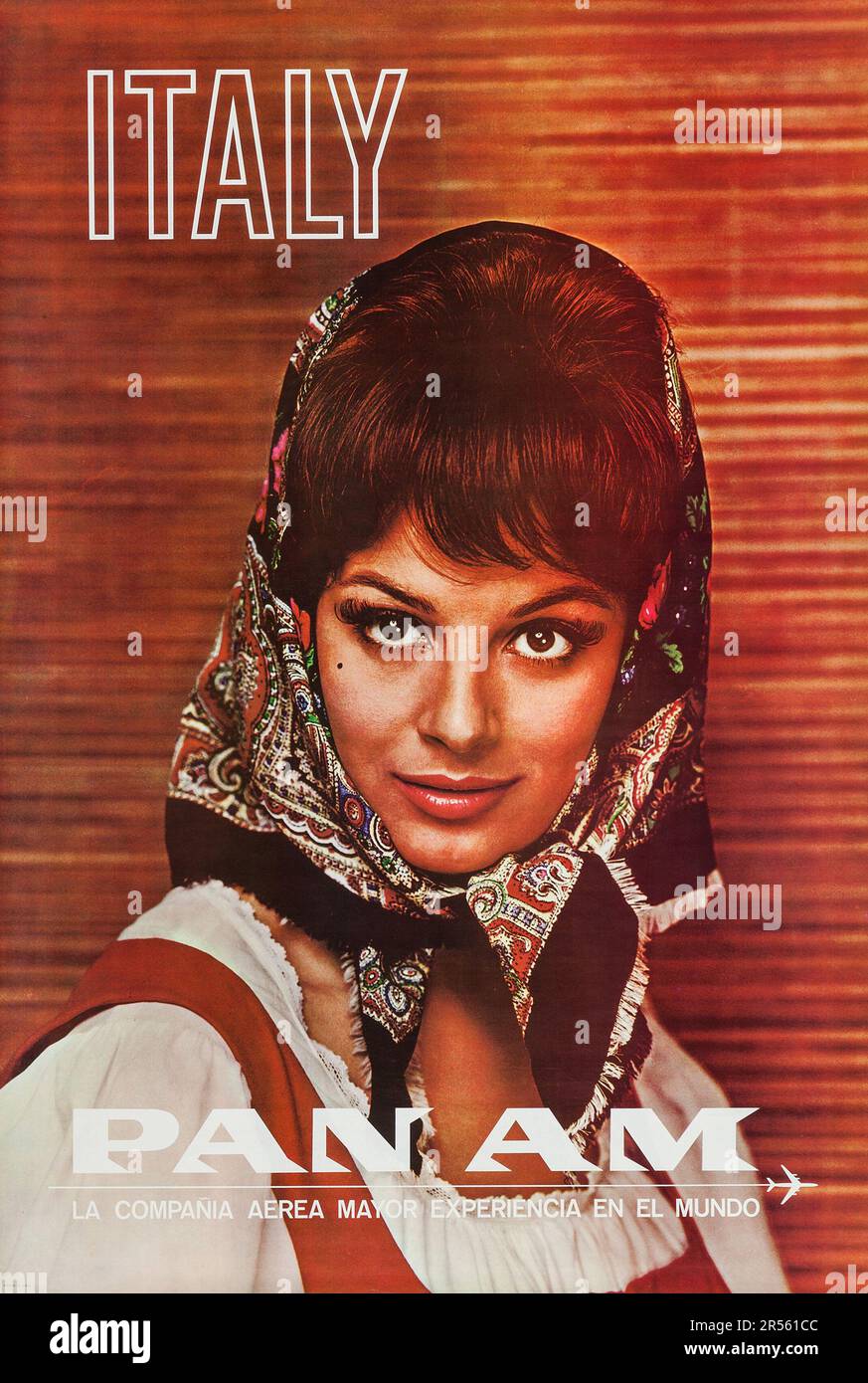 Pan Am Poster Italy (Pan American, 1960s). Travel Poster feat an ...