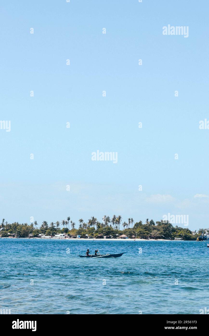 Sailing into endless horizons, where the boat and the ocean become one ...