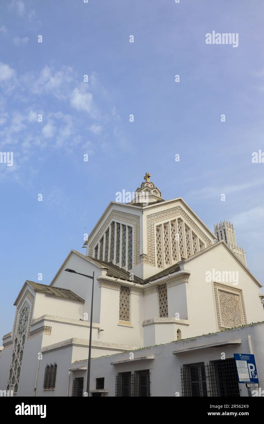 St. Peter's Cathedral in Rabat Morocco Building Exterior Stock Photo ...