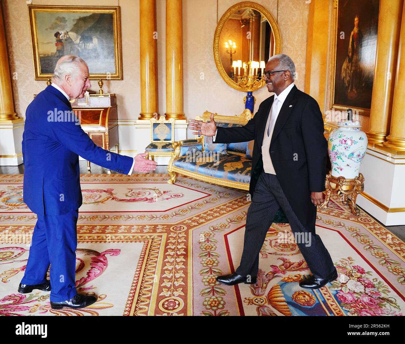 King Charles III receives the High Commissioner of the Bahamas, Paul ...