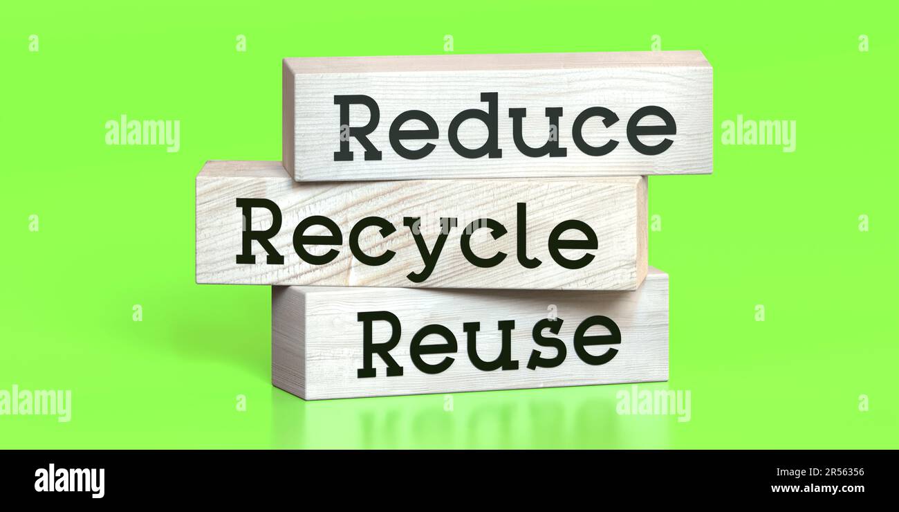 Reduce reuse recycle letter hi-res stock photography and images - Alamy