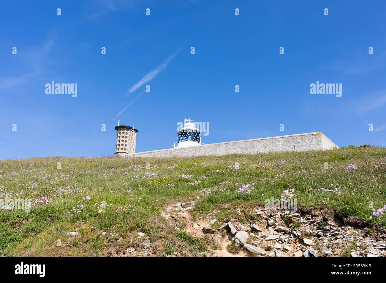 Anvil Point lighthouse, Durlston Country Park, Dorset, England, UK ...