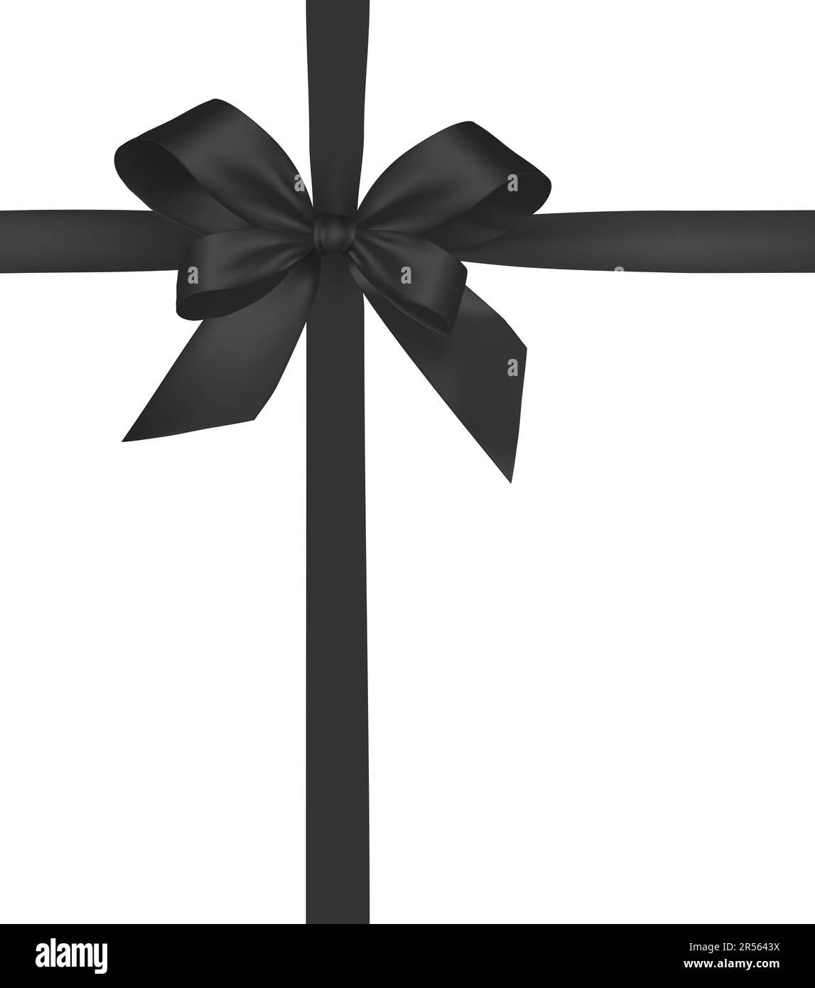 Black satin silk ribbon Black and White Stock Photos & Images - Alamy