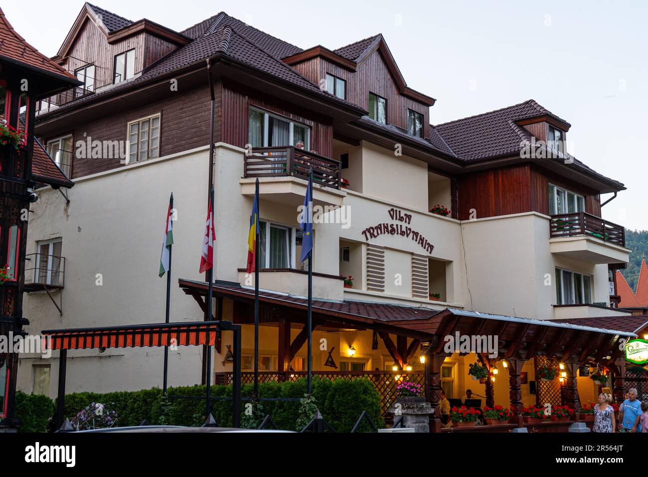 SOVATA, ROMANIA - AUGUST 24, 2022: Sovata city and Ursul lake resort ...