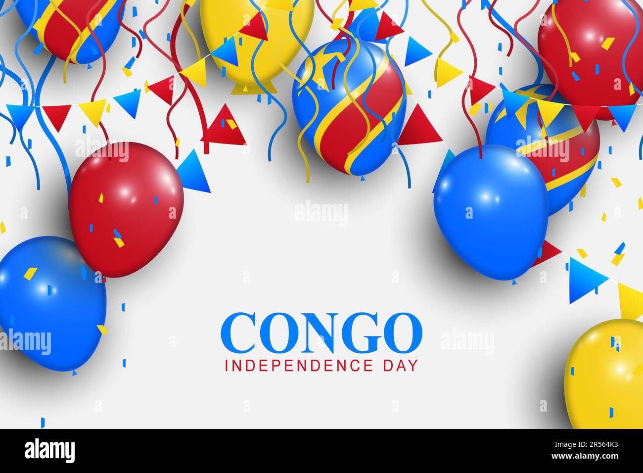 Congo Independence Day background. Federal Civic Historical. Vector ...
