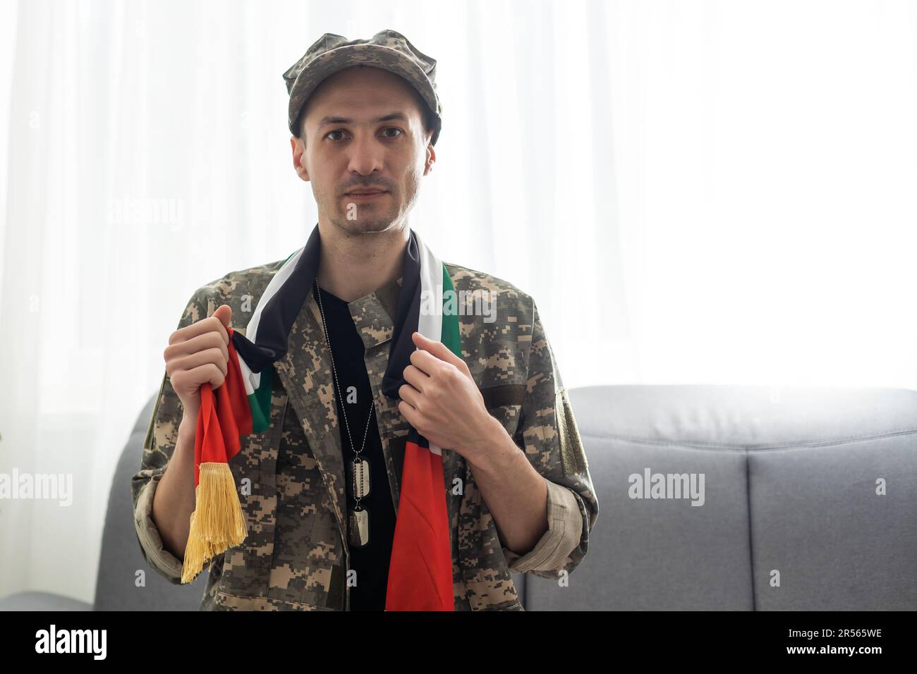 United Arab Emirates Soldier. Soldier with flag United Arab Emirates ...