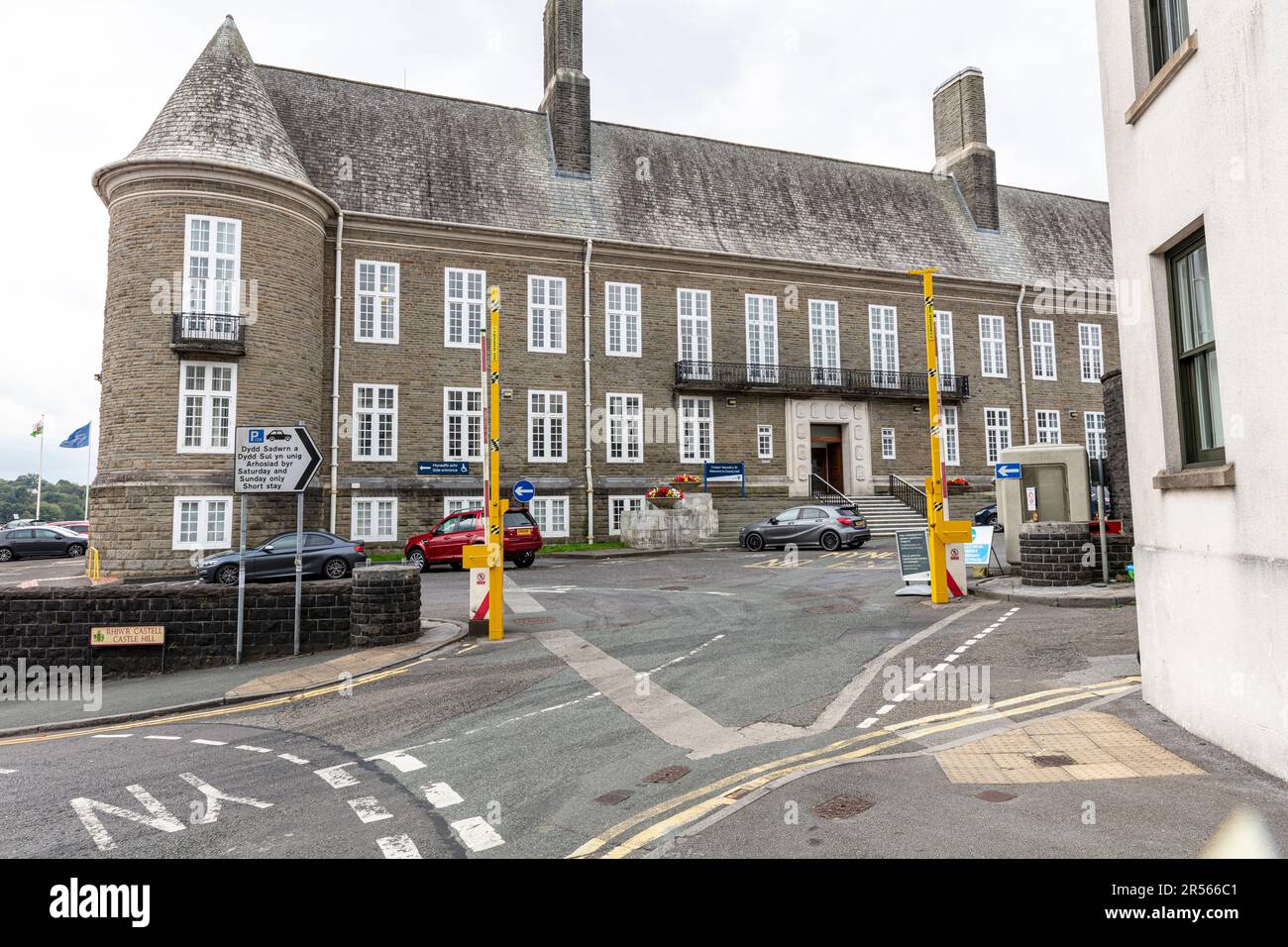 Carmarthen, Carmarthenshire, Wales, UK, County hall, Carmarthenshire ...