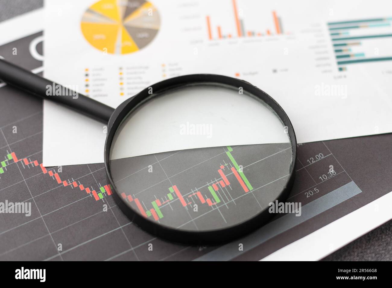 financial accounting concept with graphs and charts Stock Photo - Alamy