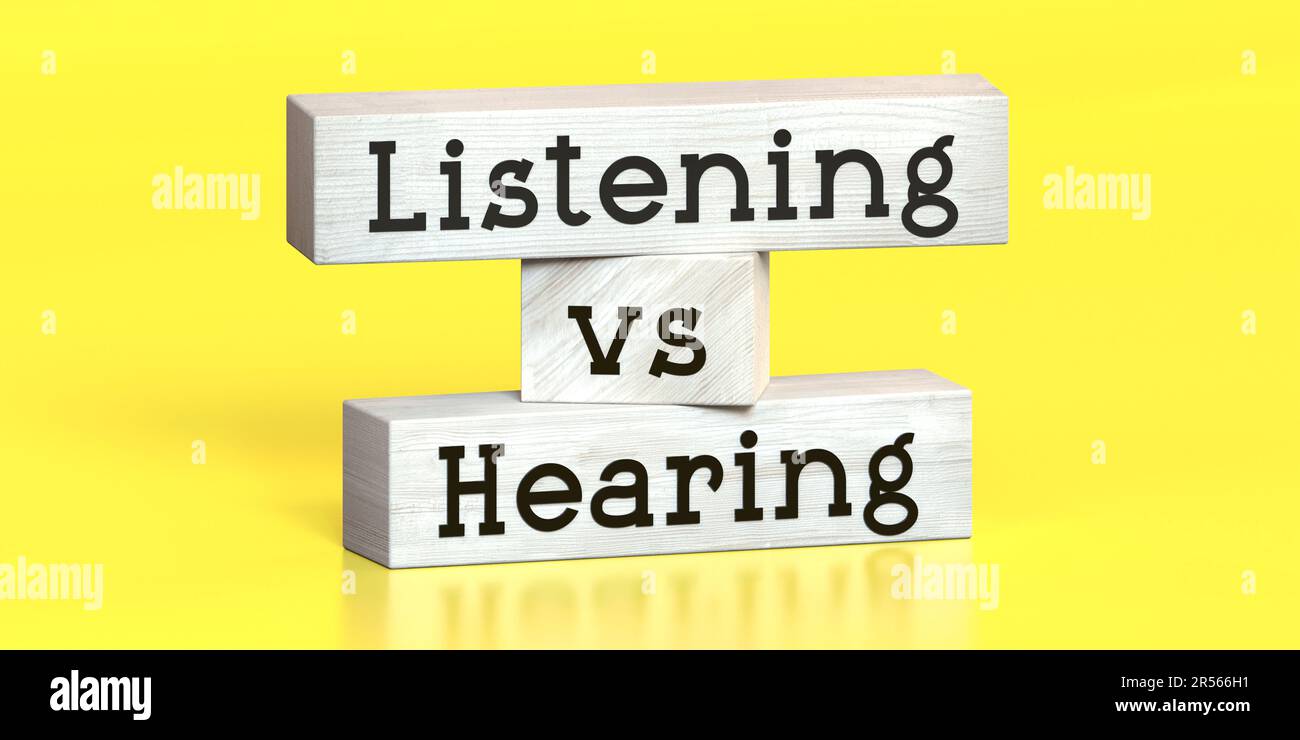 Hearing these words hi-res stock photography and images - Alamy