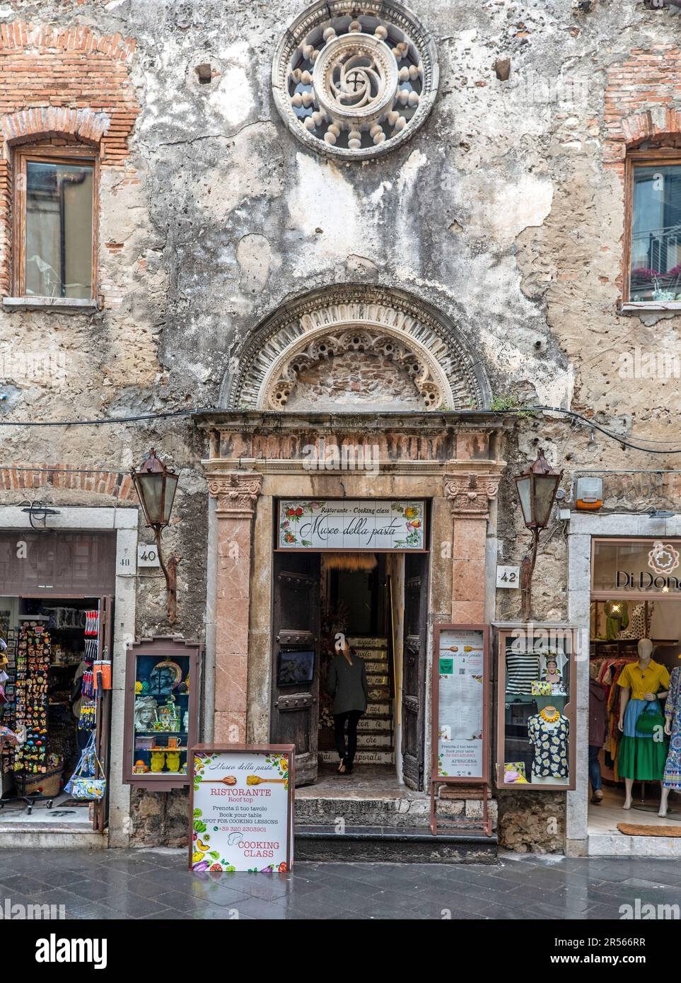 Ancient Architecture in Taormina Sicily Italy Stock Photo - Alamy